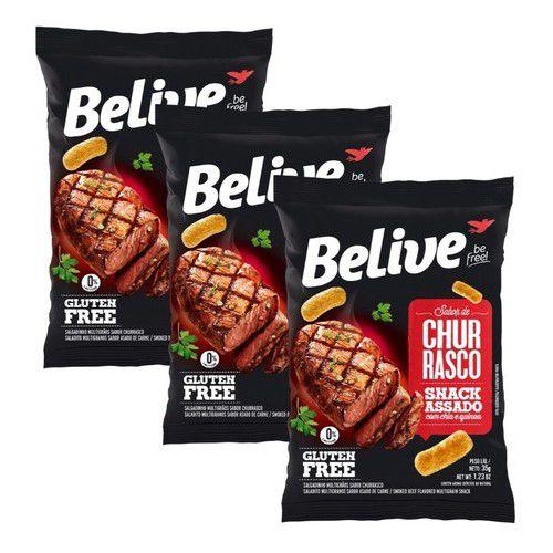 Kit Com 10 Snacks Sabor Churrasco 35g Belive - Salgadinhos e Aperitivos ...