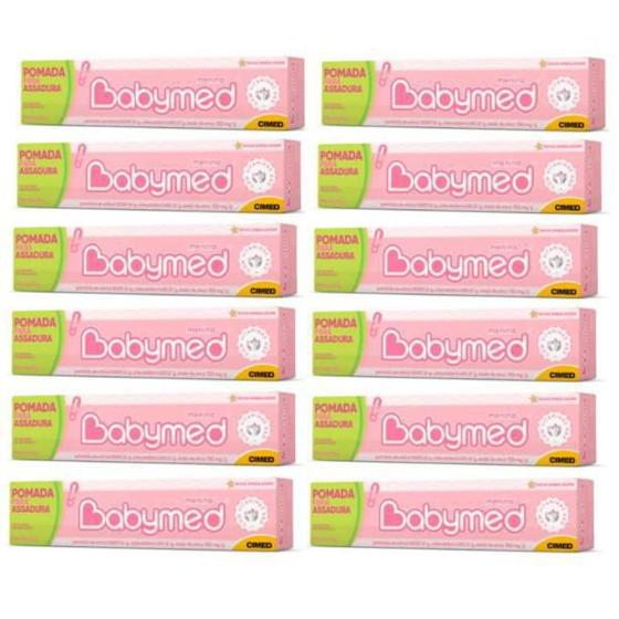 Kit Com 12 Babymed Rosa Pomada Para Assaduras 45 Gramas Cada - Cimed ...
