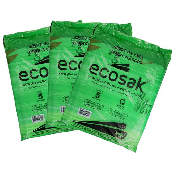 Kit Com 15 Sacos De Ráfia Entulho Reaproveitados Reforçado 75x50cm ...