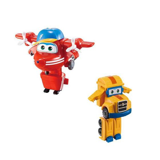Kit Com 2 Bonecos Super Wings - Poppa Wheels e Flip - Auldey - Bonecos ...