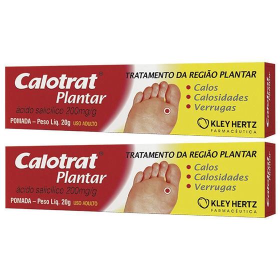 Kit Com 2 Calotrat Pomada Que Remove Calos E Verrugas 20G - Kley Hertz ...