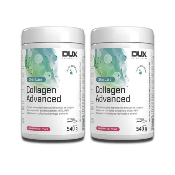 Kit com 2 Collagen Advanced Verisol 540g Sabores Dux Nutrition ...