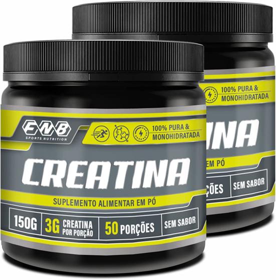 Kit Com 2 Creatina Monohidratada 100% Pura 150g FNB Sport Nutrition ...