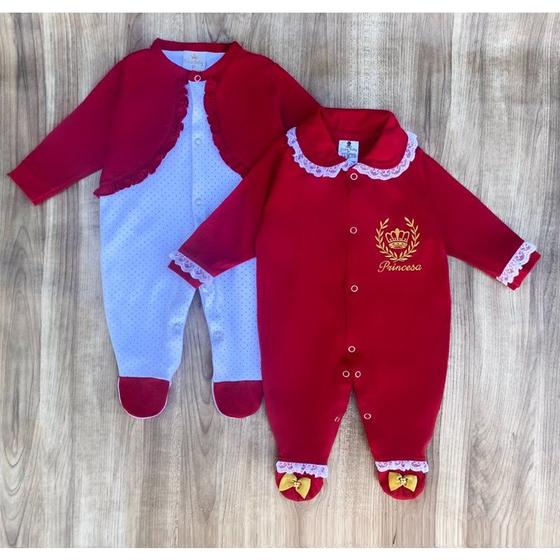 kit com 2 macacões menina em algodão - Nika baby - Macacão e Macaquinho ...