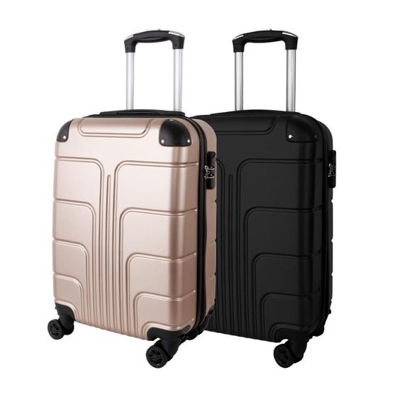 Kit Com 2 Malas de Bordo Para Viagem 10kg Com Rodas Dupla 360 P - World ...