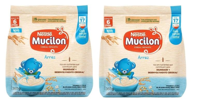 Kit Com 2 Sache Mucilon Arroz 360g - Nestle - Nestle Brasil Ltda ...