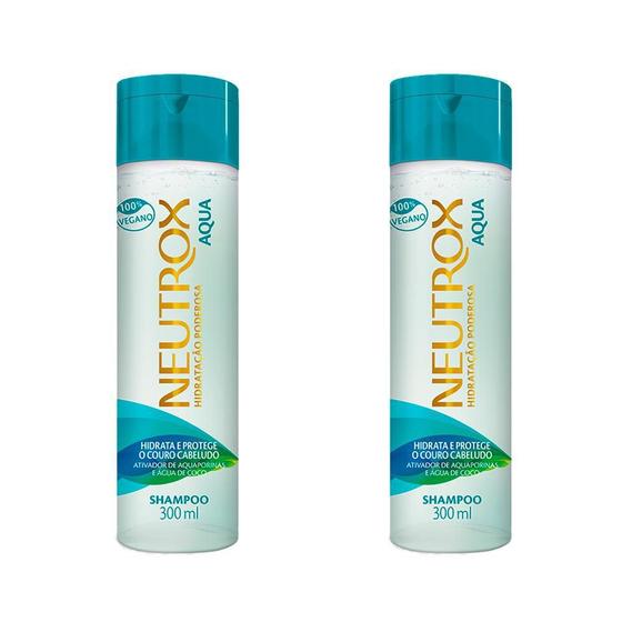 Kit Com 2 Shampoo Neutrox Aqua Hidratação Poderosa 300Ml - Shampoo ...