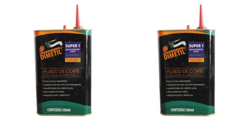 Kit Com 2 Unidades Fluido Corte Usinagem Metais Dimetil Super 1 500ml ...