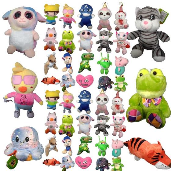 Kit Com 20 Pelúcias 20 Cm Sortidas Para Máquina / Grua Atacado - AP ...