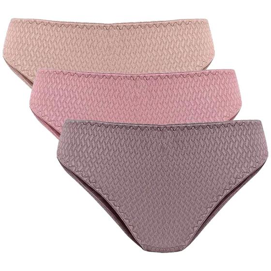 Kit Com 3 Calcinhas Biquini Cintura Alta Mondrian Duloren - Calcinha ...