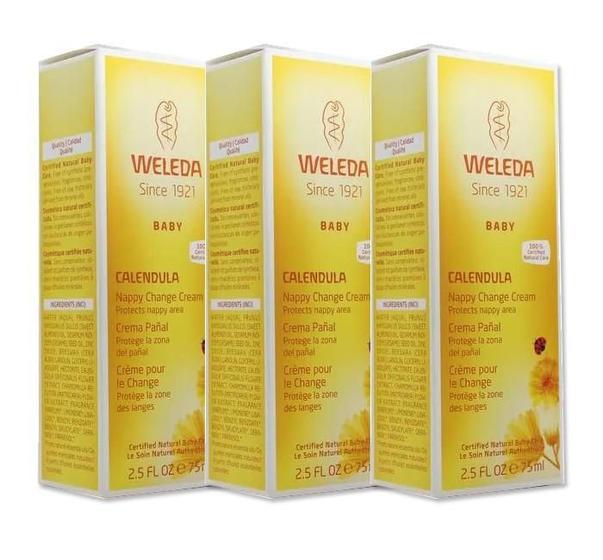 Kit Com 3 Calêndula Babycreme Weleda 75Ml - Creme/ Pomada para Assadura - Magazine Luiza