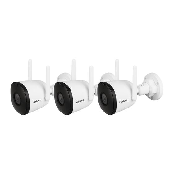 Kit Com 3 Câmeras De Vídeo Externa Wi-Fi Full HD Intelbras iM5 SC Visão ...