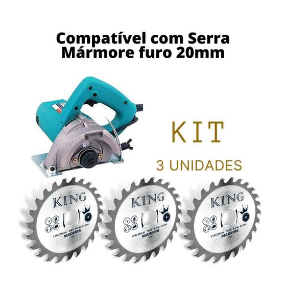 Kit Com 3 Discos Widea Madeira 4 110Mm Para Makita - King Discos E ...
