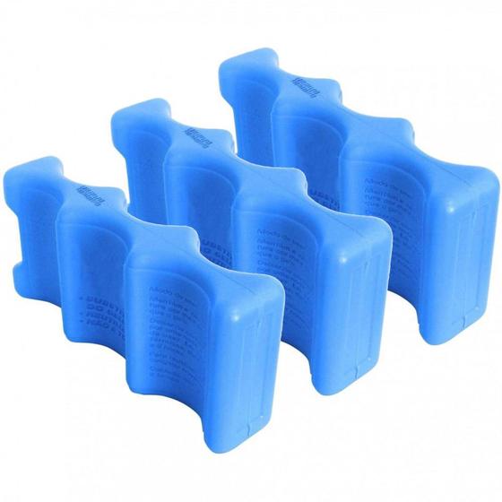 Kit com 3 Gelo Reutilizavel Formato de 3 Latinhas Plastico Reciclavel ...