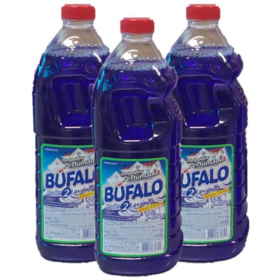 Kit com 3 Limpadores Perfumados Lavanda Bufalo 2L Cada - BÚFALO ...