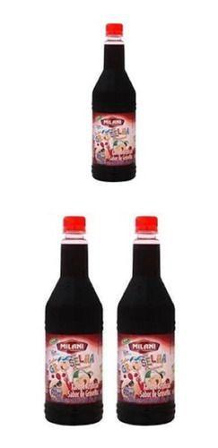 Kit Com 3 Unidades Groselha Milani 900ml - Xarope para Bebida ...