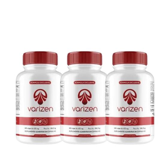 Kit com 3 Varizen (articulações), 60 Cápsulas - Fitoterápicos ...