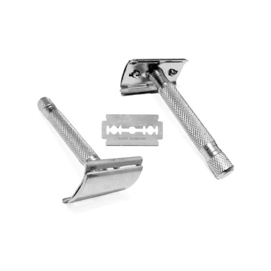 Kit Com 4 Barbeador Clássico Em Aço Inox 2 em 1 Manual - AKASH ...