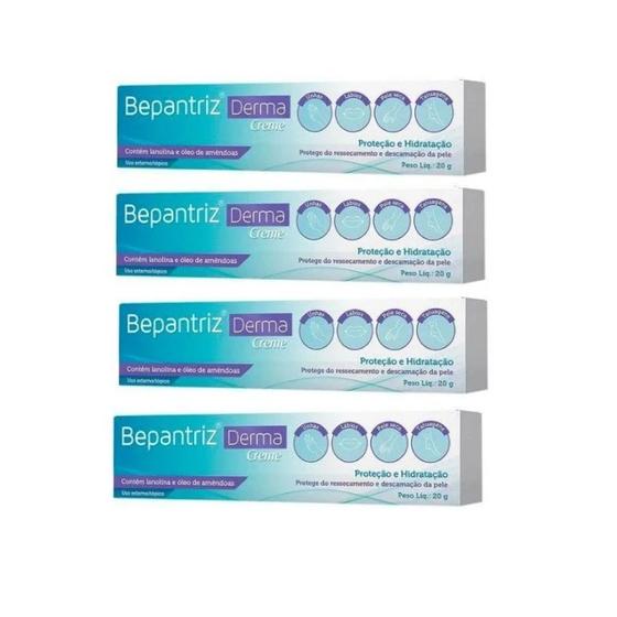 Kit com 4 Bepantriz Derma Creme Cimed 20g (mesma Formula Bepantol ...