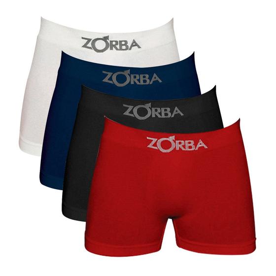 Kit Com 4 Cuecas Zorba Box Boxer Algodão Sortida Masculina - Cueca ...