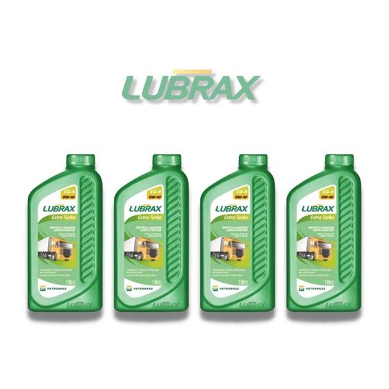 Kit com 4 oleo motor 15w40 extra turbo lubrax 1l - Lubrificantes ...