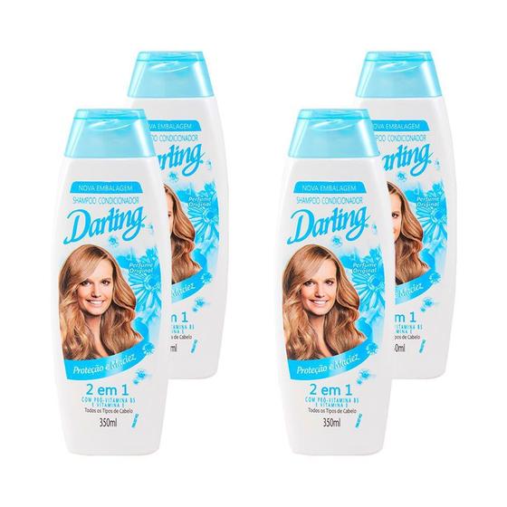 Kit Com 4 Shampoo Darling 2 Em 1 Perfume Original 350Ml - Shampoo ...