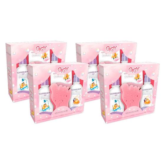 Kit Com 4 Shampooo A Hora Do Banho Rosa Giovanna Baby Giby - Produtos ...