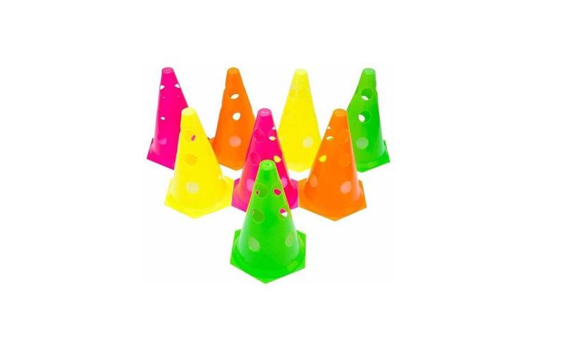 Kit Com 40 Cones 24cm Furado Flexível Circuito Funcional Sortido - 1Fit ...