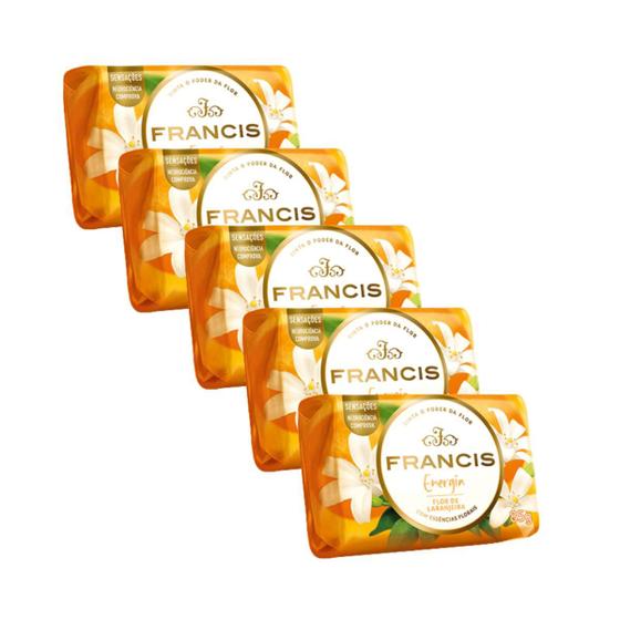 Kit com 5 Sabonete Francis Energia Flor de Laranjeira 85g - Sabonete ...