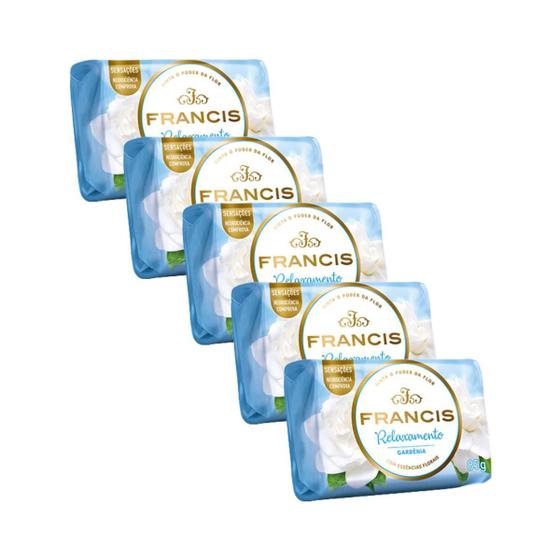 Kit com 5 Sabonete Francis Relaxamento Gardênia 85g - Sabonete ...