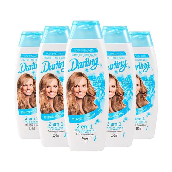 Kit Com 5 Shampoo Darling 2 Em 1 Perfume Original 350Ml - Perfume ...