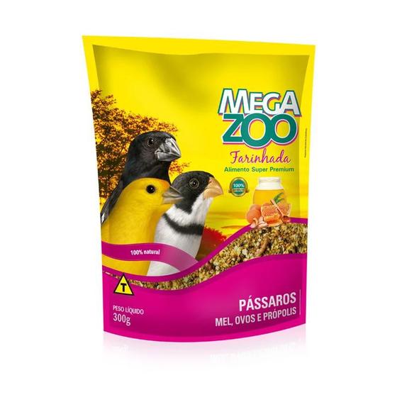 Kit Com 5 Un Ração Megazoo Farinhada Mel, Ovos E Própolis Para Pássaros ...