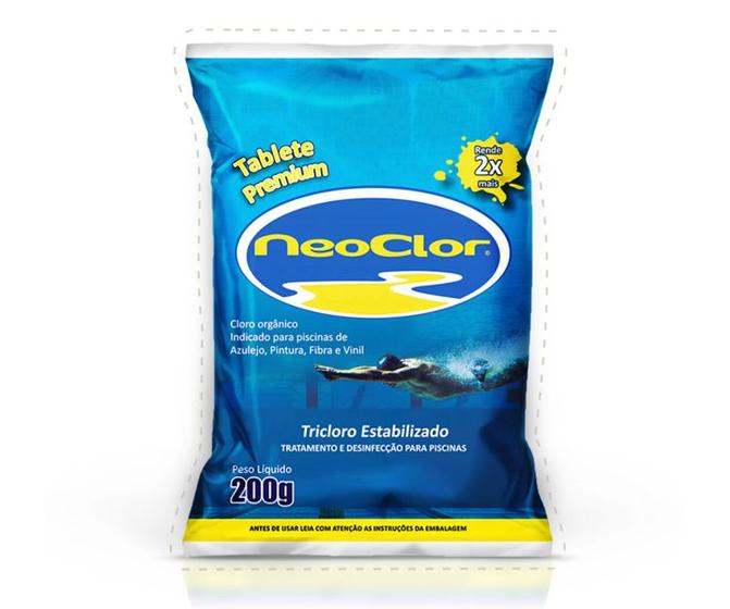 Kit com 5 unidades pastilha de cloro Neoclor 200g cada - MARCA NODIS ...