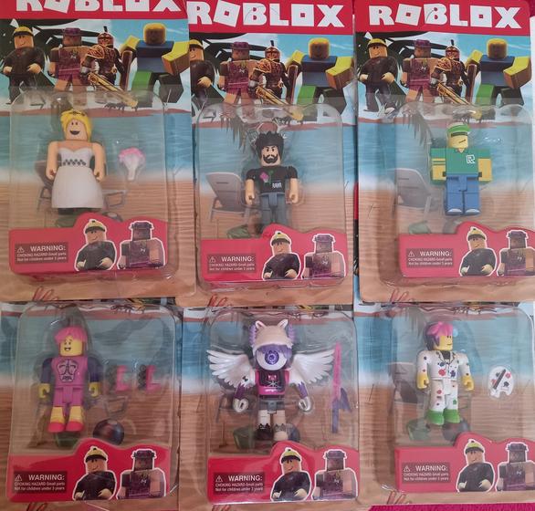 Kit Com 6 Boneco Roblox Brinquedo + Acessórios Exclusivo - Bonecos ...