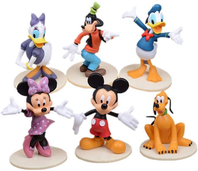 Kit Com 6 Bonecos Miniaturas Disney Turma Do Mickey Mouse - MHR ...