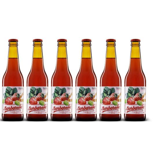 Kit com 6 unidades cerveja barbarella fruitbier morango 355 ml ...