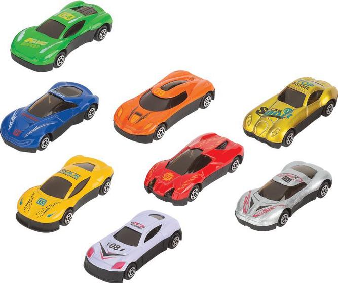 Kit Com Carrinhos Coloridos Para Coleção Carros De Brinquedo - Braskit ...