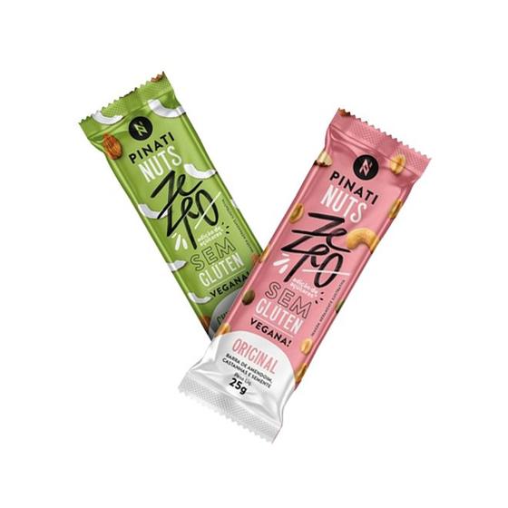 Kit com Duas Caixas de Barras Nuts Zero sabor Chips Coco e Tradicional - Pinati - Frutas Secas ...
