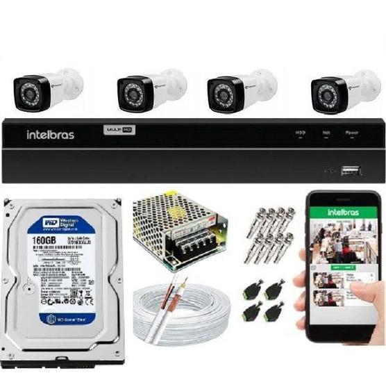Kit com dvr intelbras + cameras em hd - Gravador de Vídeo / DVR ...