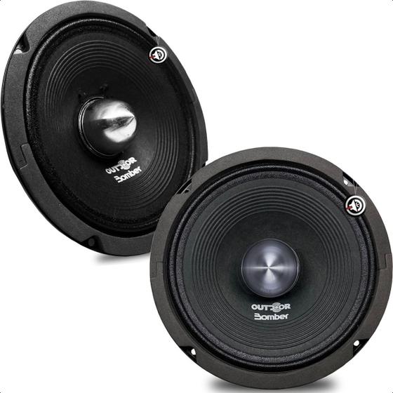 Kit Combo Alto Falante Som Pra Carro Medio Grave Bomber Outdoor 6 8 ...
