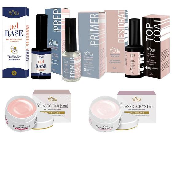 Kit Combo Gel Volia Completo Com 2 Geis Top Coat Primer Prep - VÒLIA ...