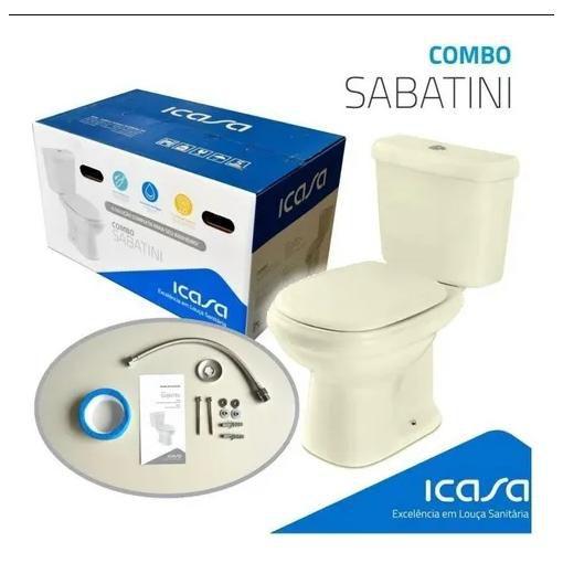Kit Combo Icasa Sabatini com Caixa Acoplada Palha - No Magalu ...