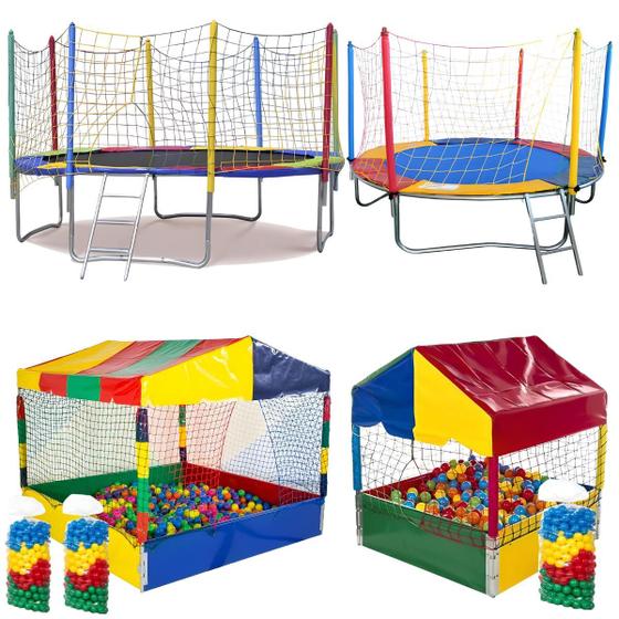 Kit Completo de Brinquedos Cama Elástica 3,05m Cama Elástica 2,30m ...