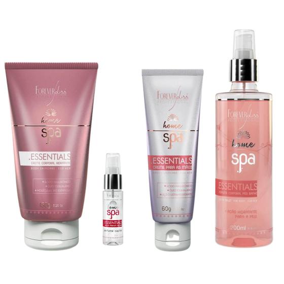 Kit Completo Essentials Home Spa Forever Liss 4 Produtos - Kit de Tratamento para Cabelos ...