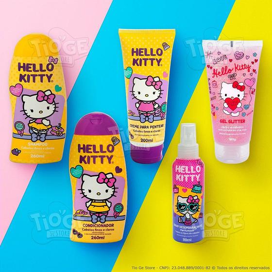 Kit Completo Hello Kitty Infantil Shampoo + Condicionador + Creme para ...