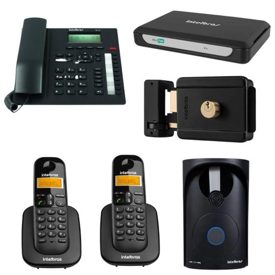 Kit Completo Minicom Plus Fechadura Porteiro Combo Oficial - Intelbras ...
