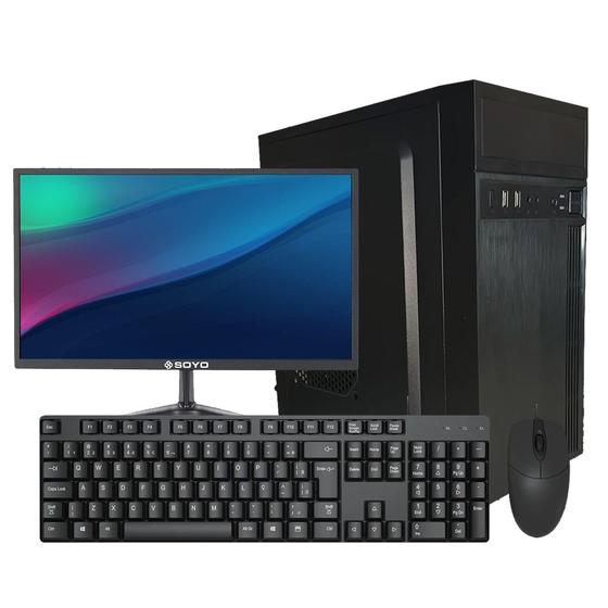KIT Computador Office i3-3220, 4GB RAM, SSD 120GB, FONTE 200W, Monitor ...
