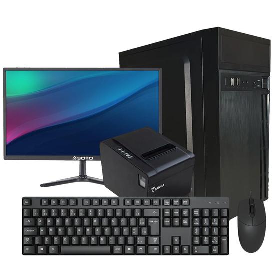 Kit Computador Office i5-3470, 4GB RAM, SSD 120GB, Impressora Térmica ...