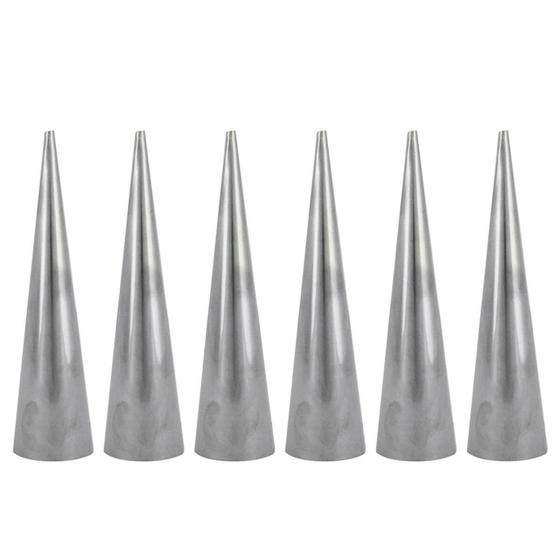 Kit Cones Em Aço Inox Com 6 Peças Massas Doces Biscoitos - UnyHome ...
