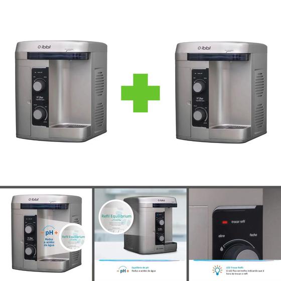 Kit Conjunto 2 Purificador de Água Ibbl E-Due Equilibrium Full Range ...
